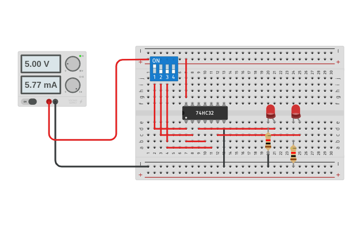 Circuit Design Encoder 4 2 Tinkercad