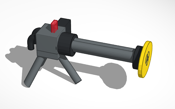 3D design machine gun | Tinkercad