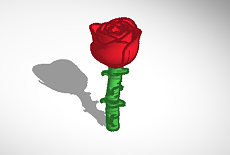 3D design Rose | Tinkercad