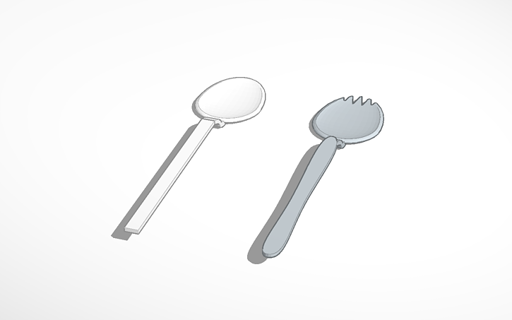 3D design spoon - Tinkercad