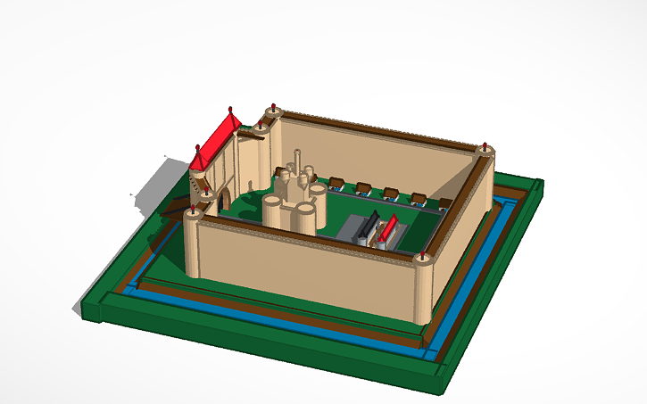3D design castle - Tinkercad