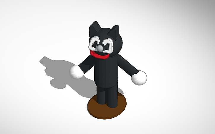 3D design cartoon cat - Tinkercad