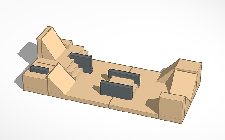 3D design Fingerboard Park - Tinkercad