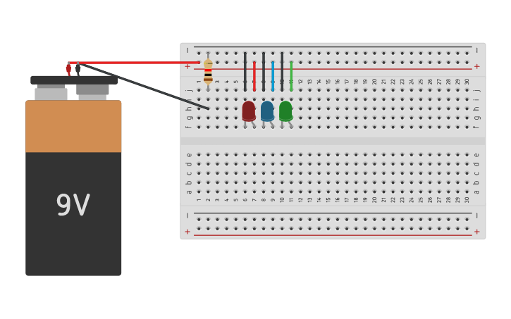 Circuit Design Parallel Connection Led Tinkercad