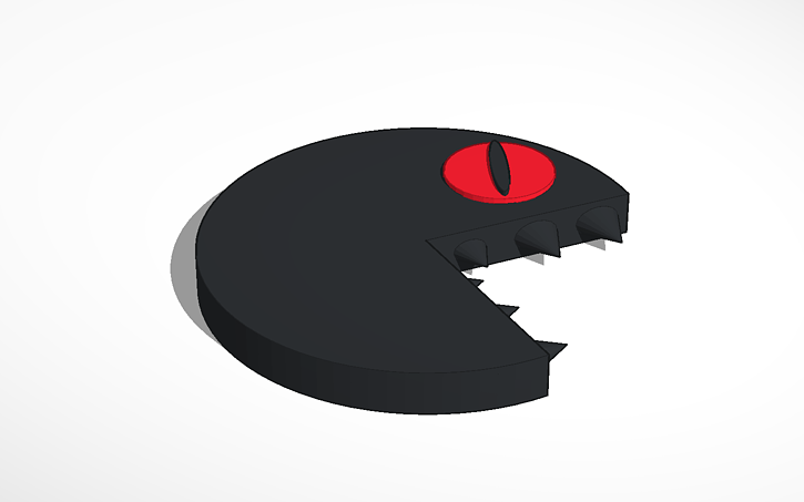 3D design Evil Pacman | Tinkercad