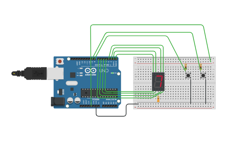 Circuit design Lab1_Exe1 - Tinkercad