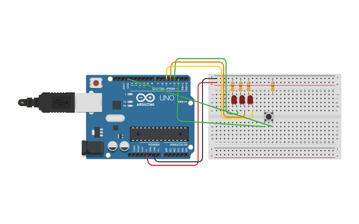 Circuit design Copy of Input-Output - Tinkercad
