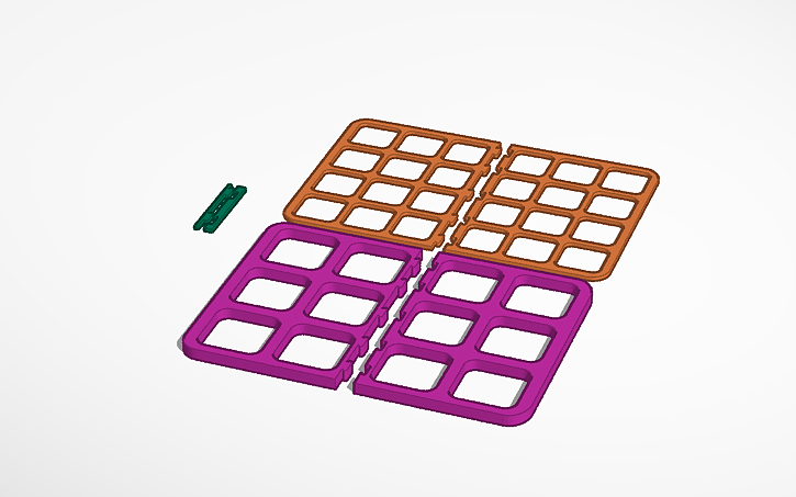 3D design Divided boards for 20x20 printers - Tinkercad