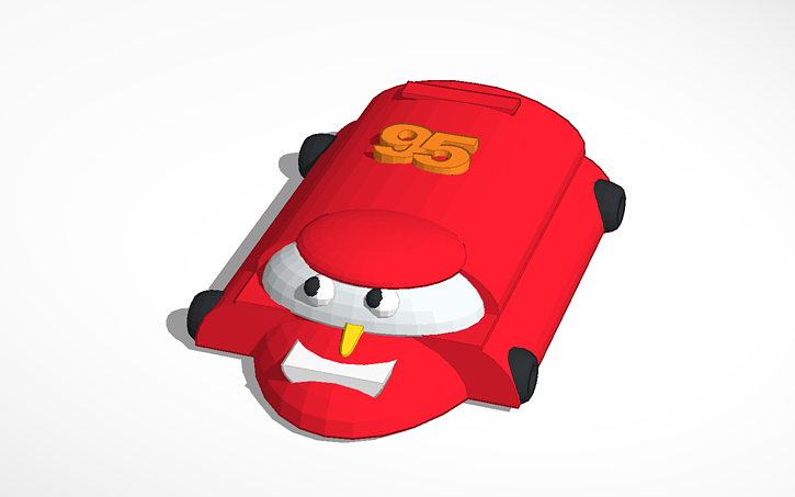 3D design Lightning-Mcqueen project - Tinkercad