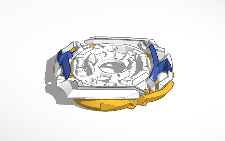 3D design imperial dragon beyblade burst gt base - Tinkercad