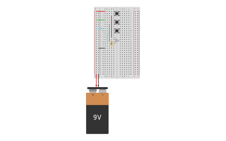 Circuit Design 2 6 Introducing The Breadboard Tinkercad