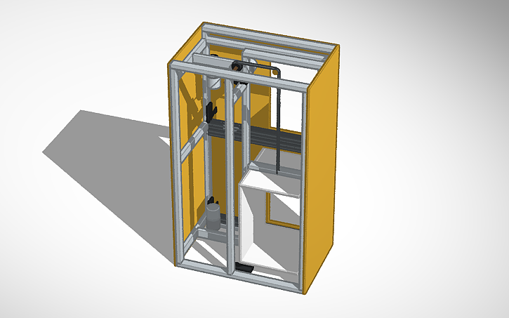 3D design PLC ELEVATOR MODEL - Tinkercad