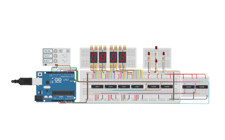 Circuit design Relógio Digital | Tinkercad