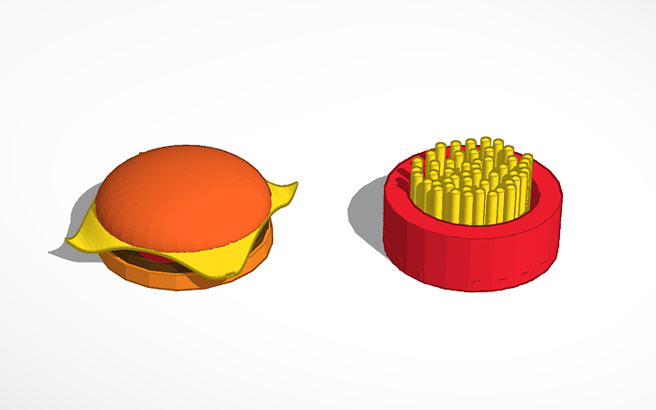 3D design Бургер - Tinkercad