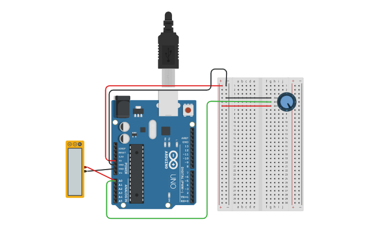 Circuit design Oppgave 2c | Tinkercad