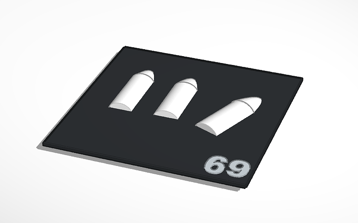 3D design Fortnite Asault Rifle Ammo Icon | Tinkercad