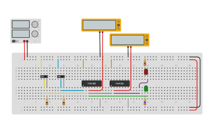 Circuit design voting system - Tinkercad