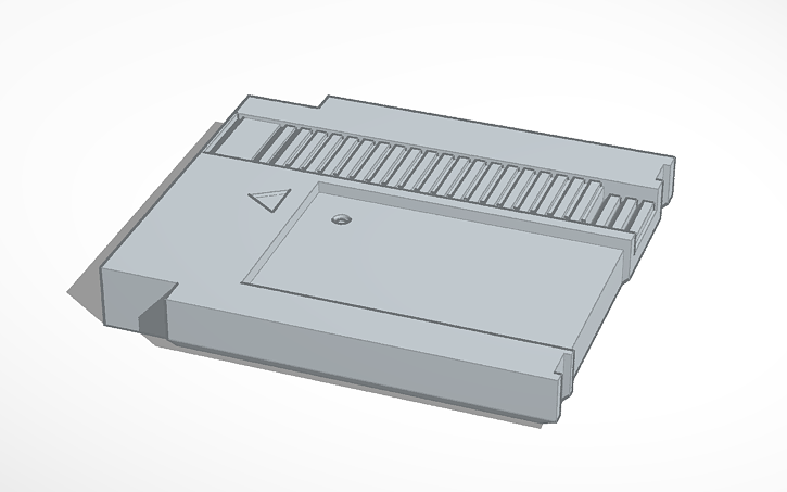 3D design NES Cartridge - Tinkercad