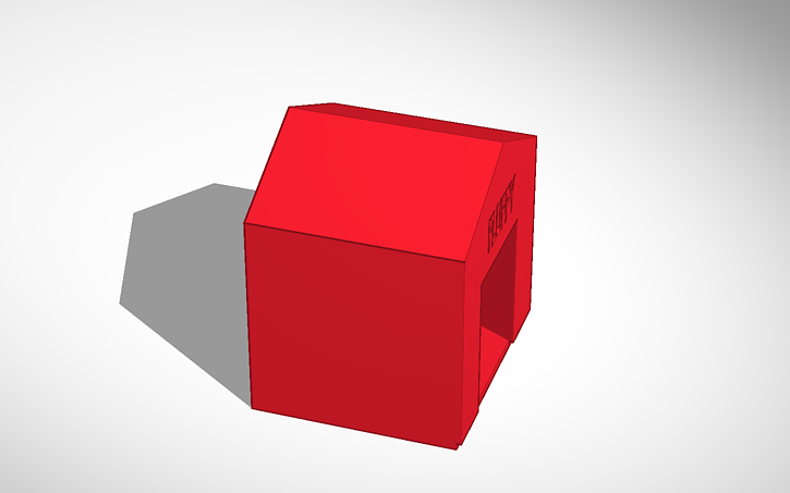 3D design dog house - Tinkercad