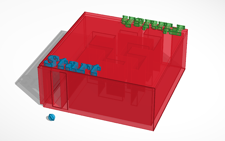 3D design Transparent maze with lid | Tinkercad