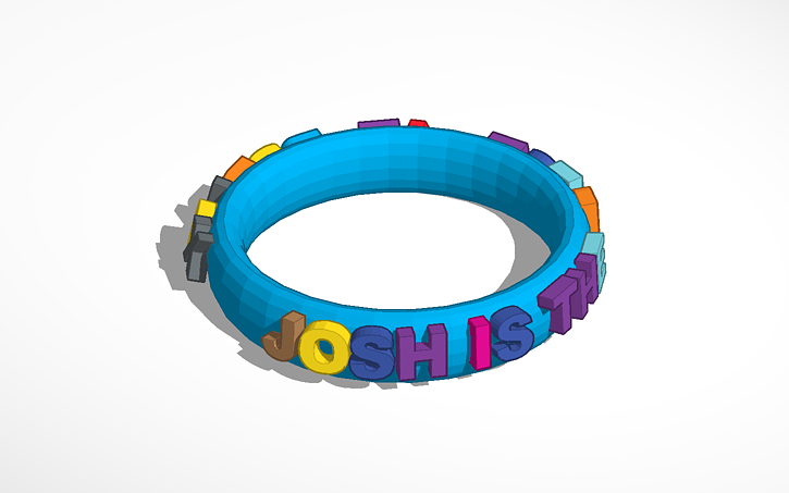3D design TEXT WRAP Demo - Tinkercad