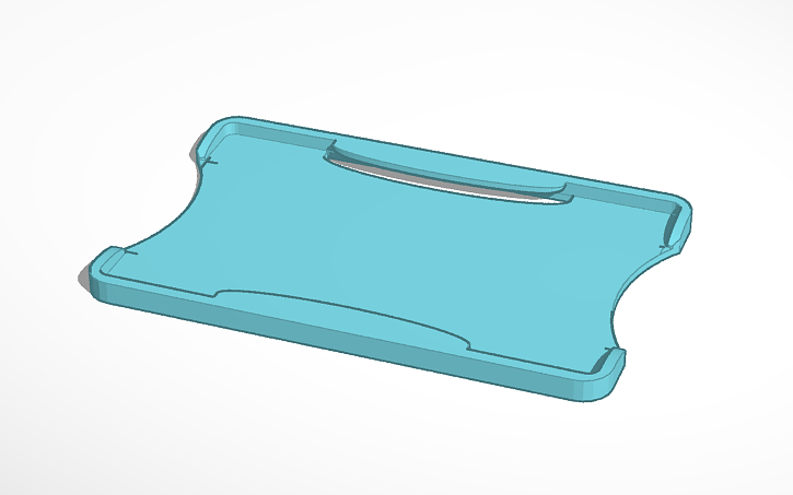 3D design Creditcard led matrix reader - Tinkercad