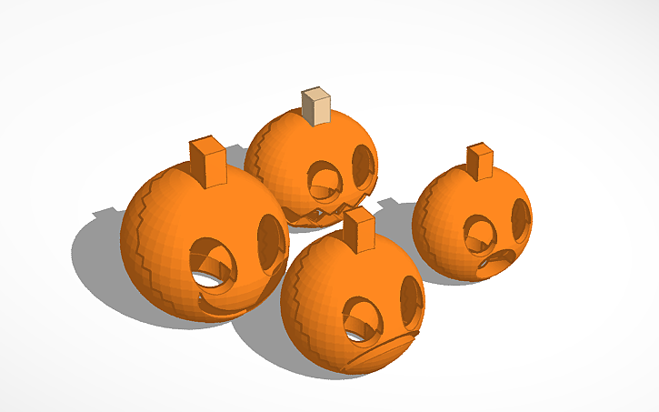 3D design Jack’o lanterns - Tinkercad
