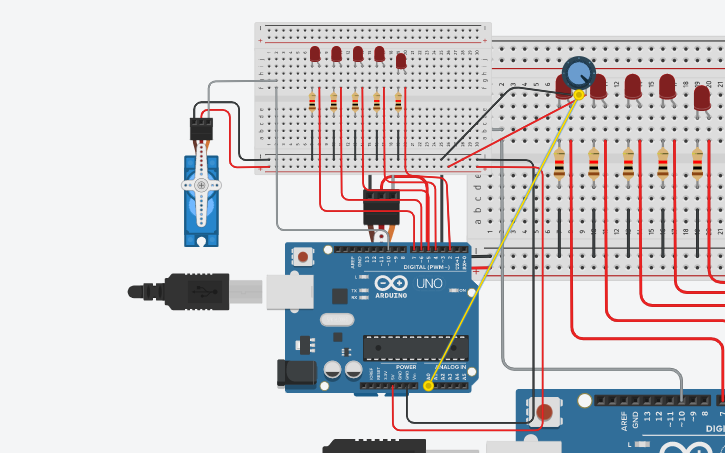 Circuit design Solución Práctica 4 - Reto - Tinkercad Circuit design Solución Práctica 4 - Reto - Tinkercad