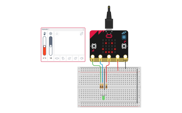 Circuit design Exercise 8 Q11 - Tinkercad