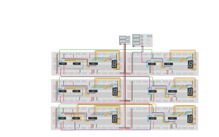 Circuit design 24-hour clock - Tinkercad