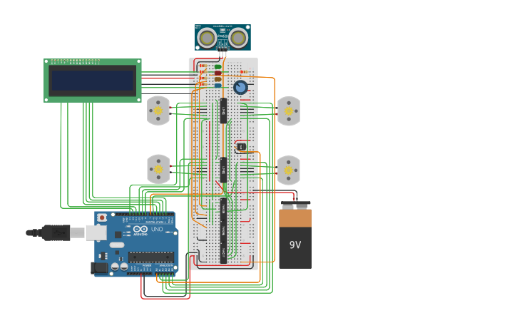 Circuit design Carro Robot- Final | Tinkercad