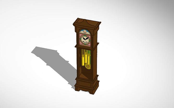3D design Grand Father Clock - Tinkercad