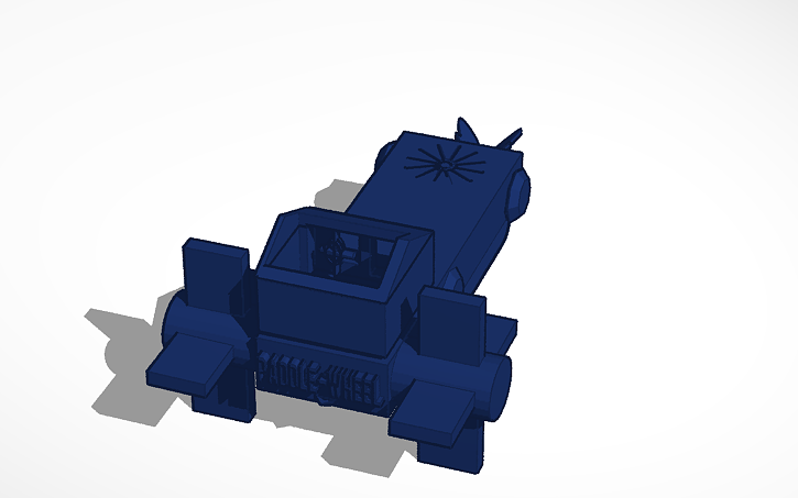 3D design paddle-wheel boat, by:Michael Scoby - Tinkercad