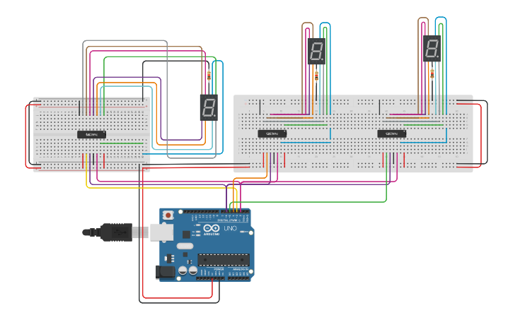Circuit design EXERCISE Pra-UAS SE - Tinkercad