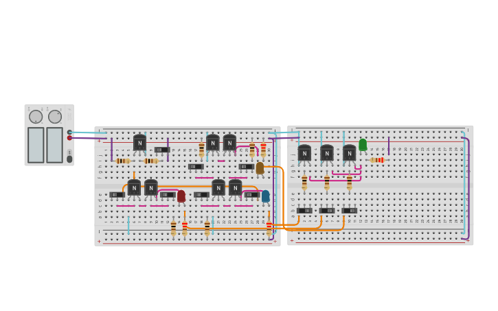 Circuit design RTL OR 4 INPUT | Tinkercad