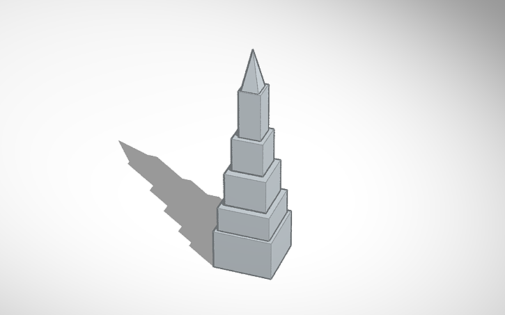 3D design A tower - Tinkercad