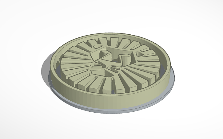 3D design Sandip University Logo - Tinkercad