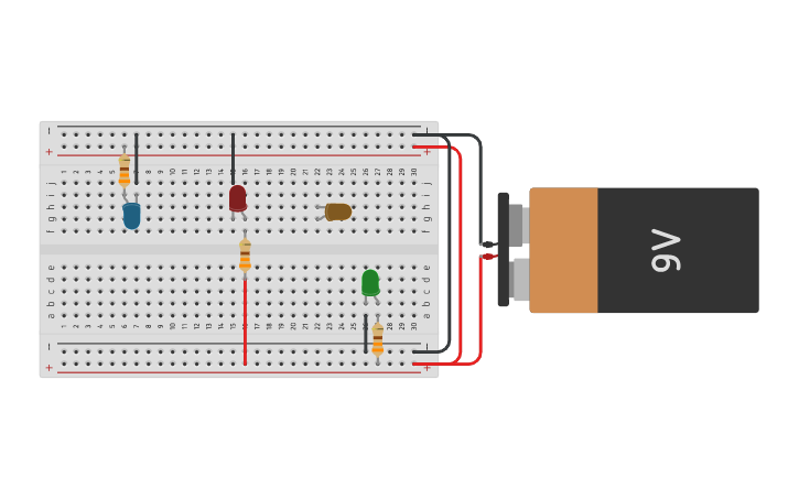 Circuit design Bread board theory | Tinkercad