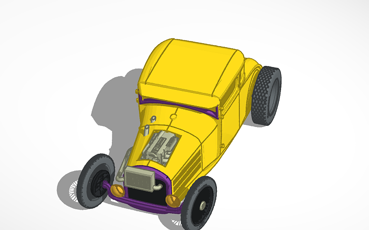 3D design HotRod GT-R rb26 rigged swap - Tinkercad