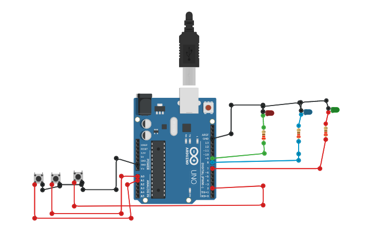 Circuit design SW Control LED | Tinkercad