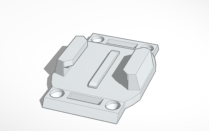 3D design OpenROV Trident Flexi GoPro Shoe mount - Tinkercad