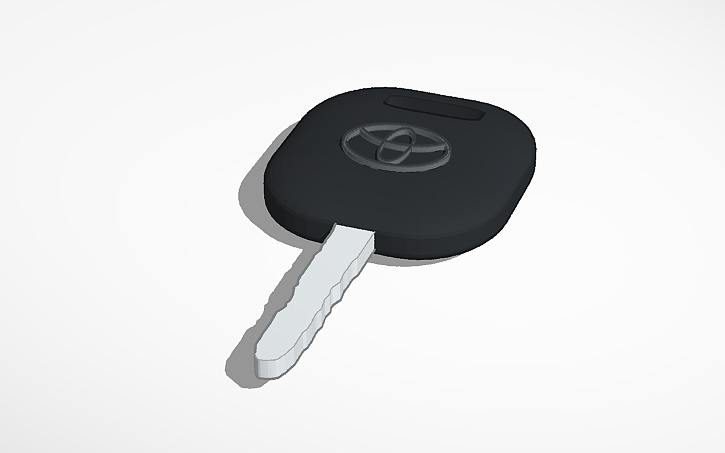 3D design Toyota key - Tinkercad