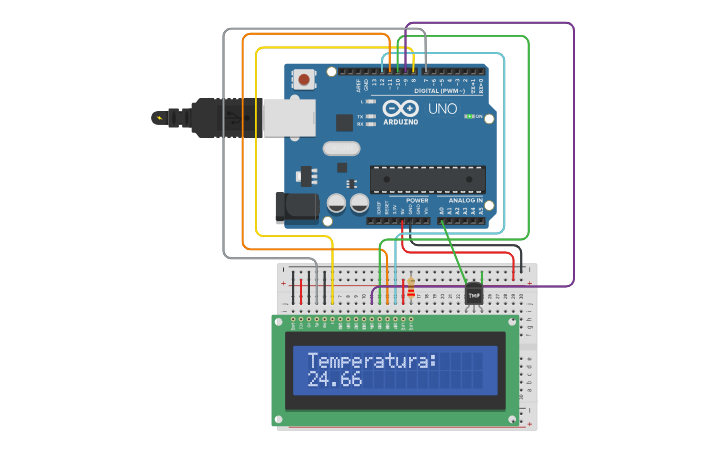 Circuit design SCHERMO LCD - Tinkercad