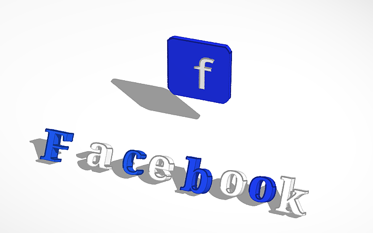 3D design Facebook | Tinkercad