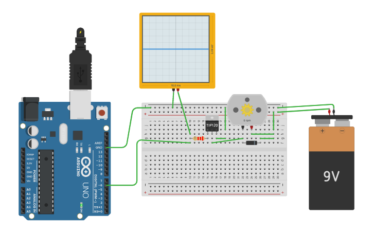 Circuit design PWM - Tinkercad