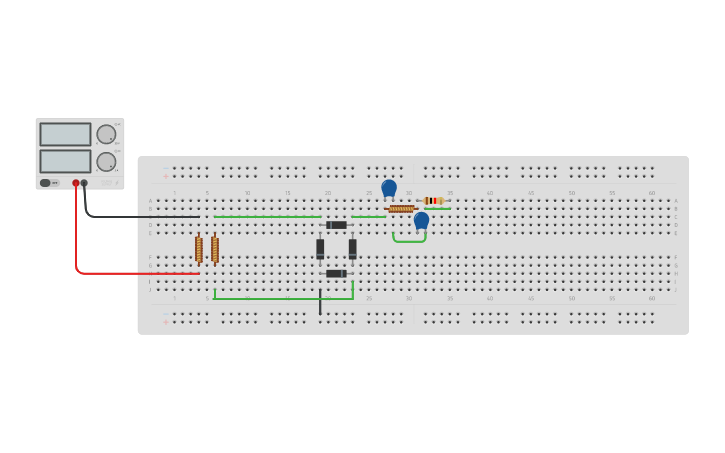 Circuit design RPS - Tinkercad