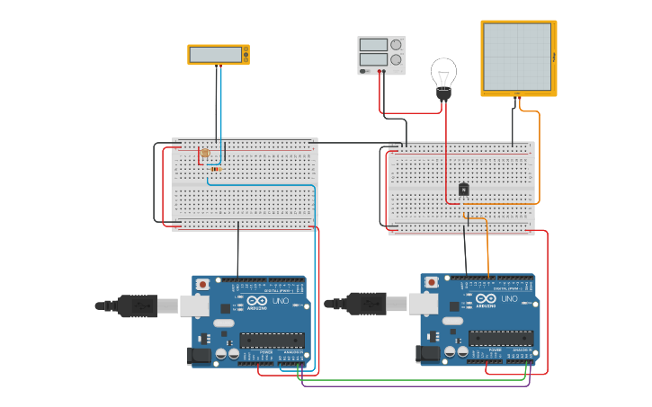 Circuit design Illumination Control System | Tinkercad Circuit design Illumination Control System | Tinkercad