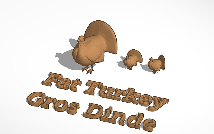 3D design Fat Turkey | Tinkercad