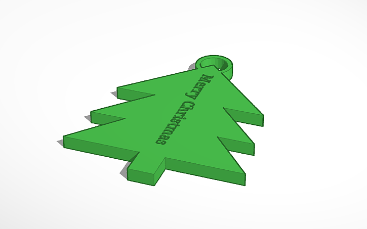 3D design Christmas Ornament - Tinkercad