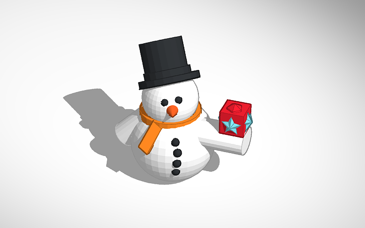 3D design Snowman - Tinkercad